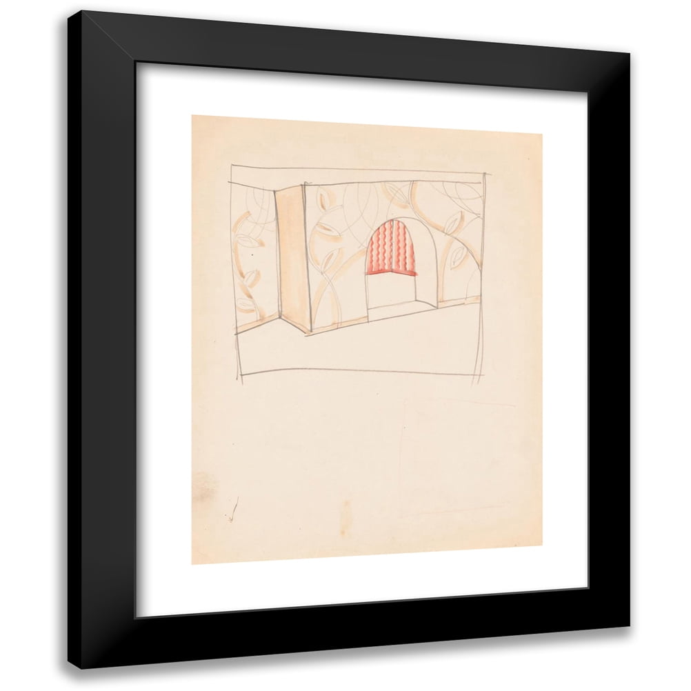 Winold Reiss 19x24 Black Modern Framed Museum Art Print Titled - Design ...