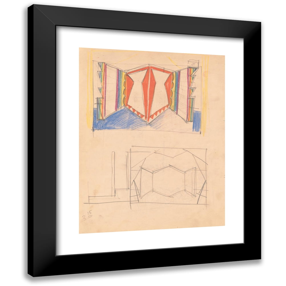 Winold Reiss 19x24 Black Modern Framed Museum Art Print Titled ...