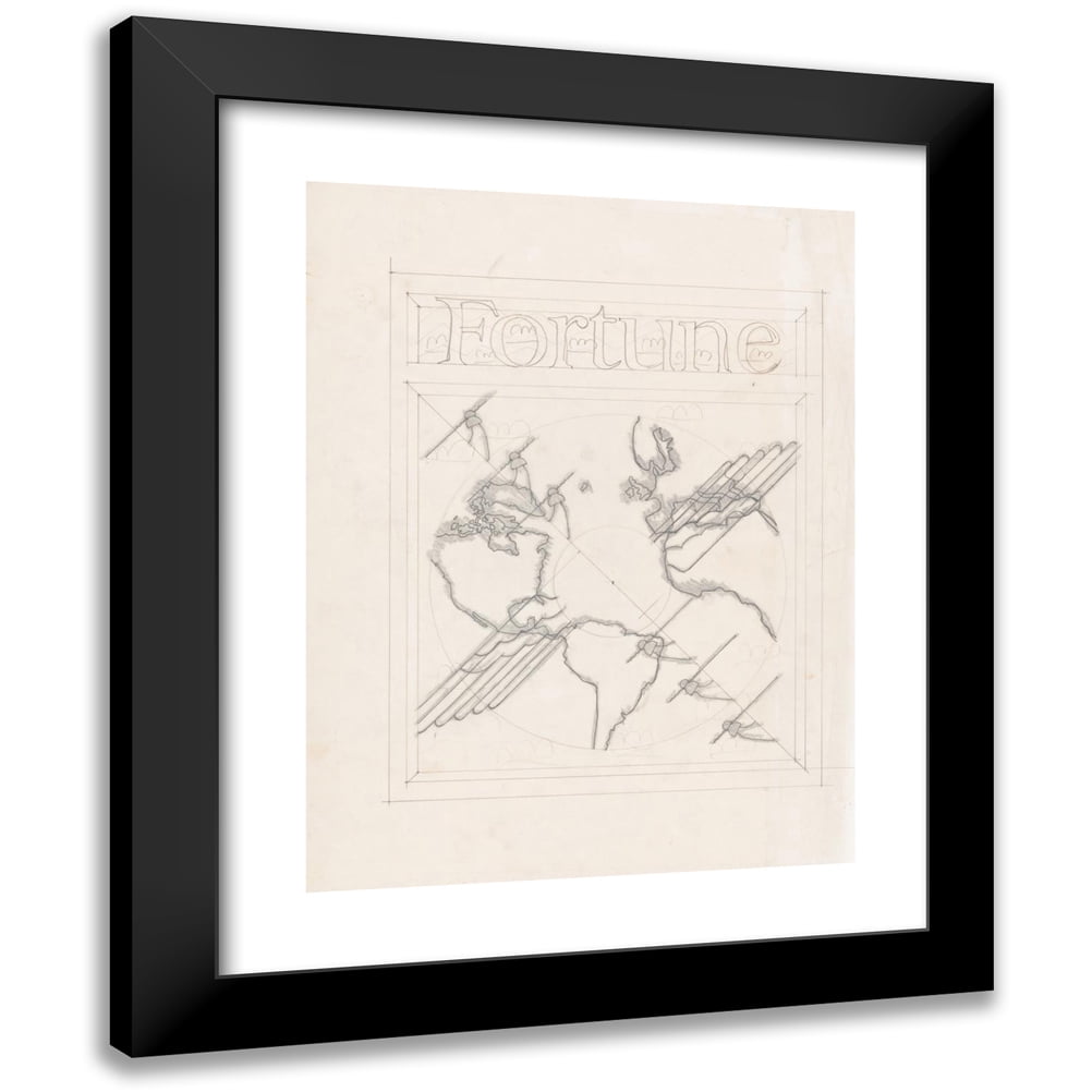 Winold Reiss 19x24 Black Modern Framed Museum Art Print Titled ...