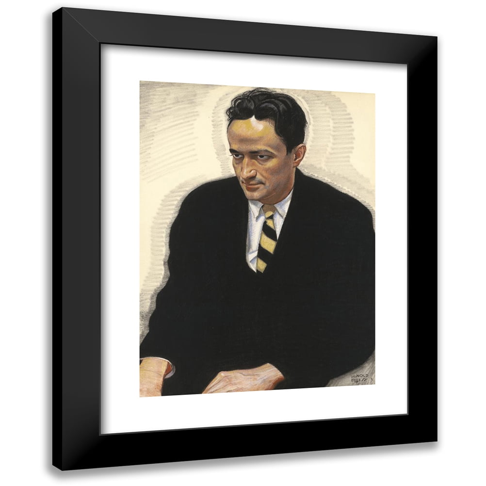 Winold Reiss 19x24 Black Modern Framed Museum Art Print Titled - Jean ...