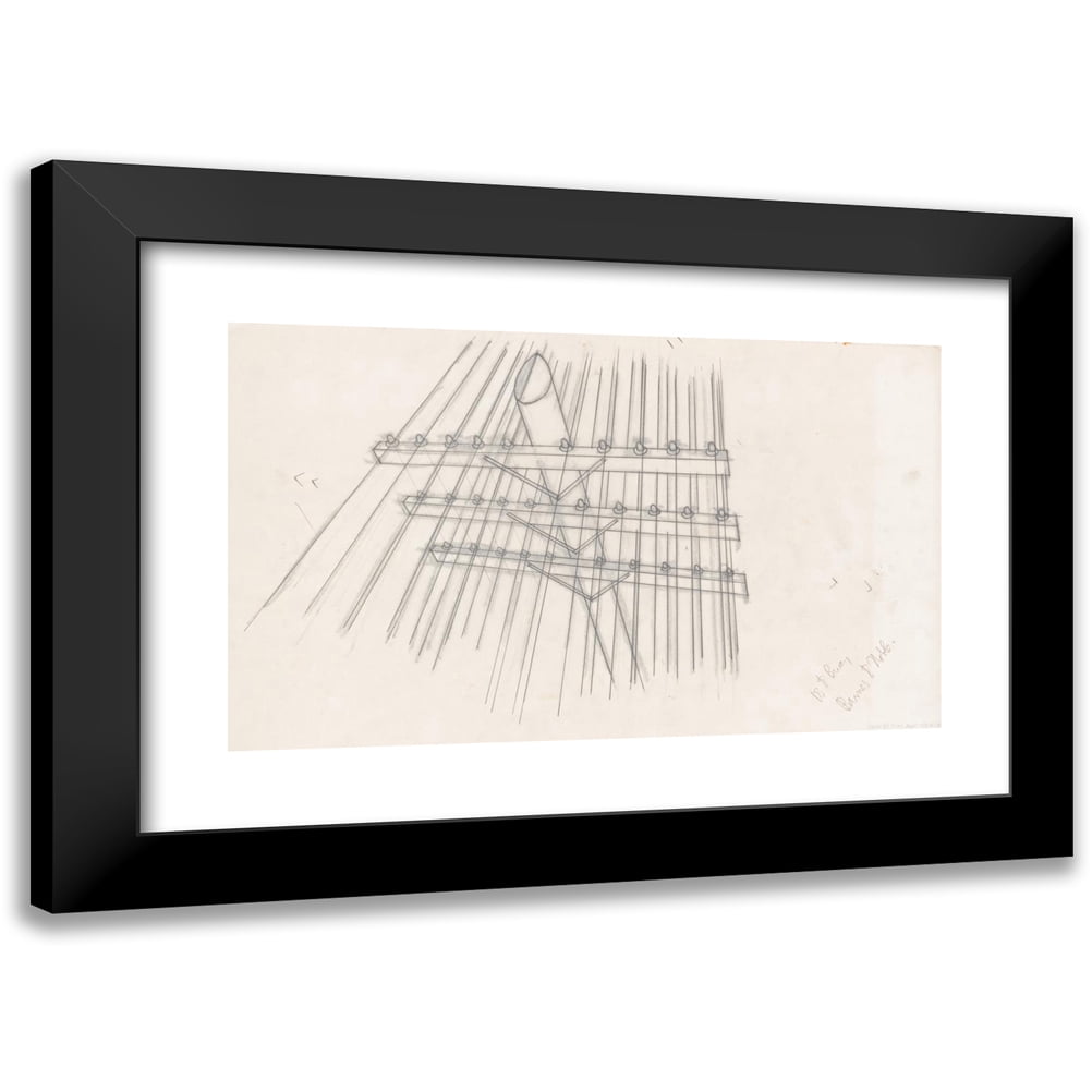 Winold Reiss 24x16 Black Modern Framed Museum Art Print Titled ...