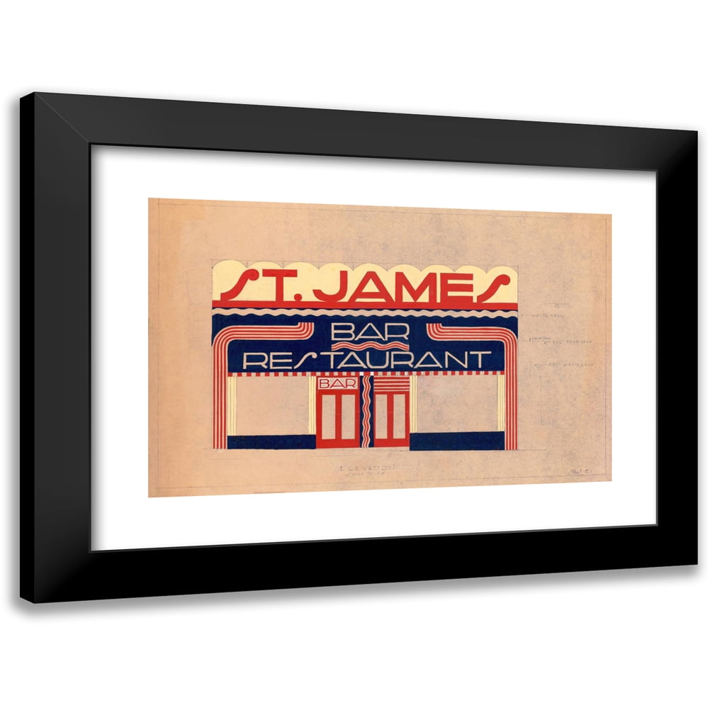 Winold Reiss 24x17 Black Modern Framed Museum Art Print Titled ...