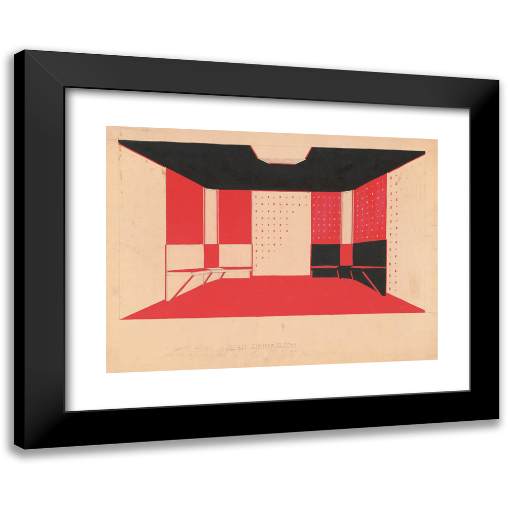 Winold Reiss 24x19 Black Modern Framed Museum Art Print Titled - Design ...