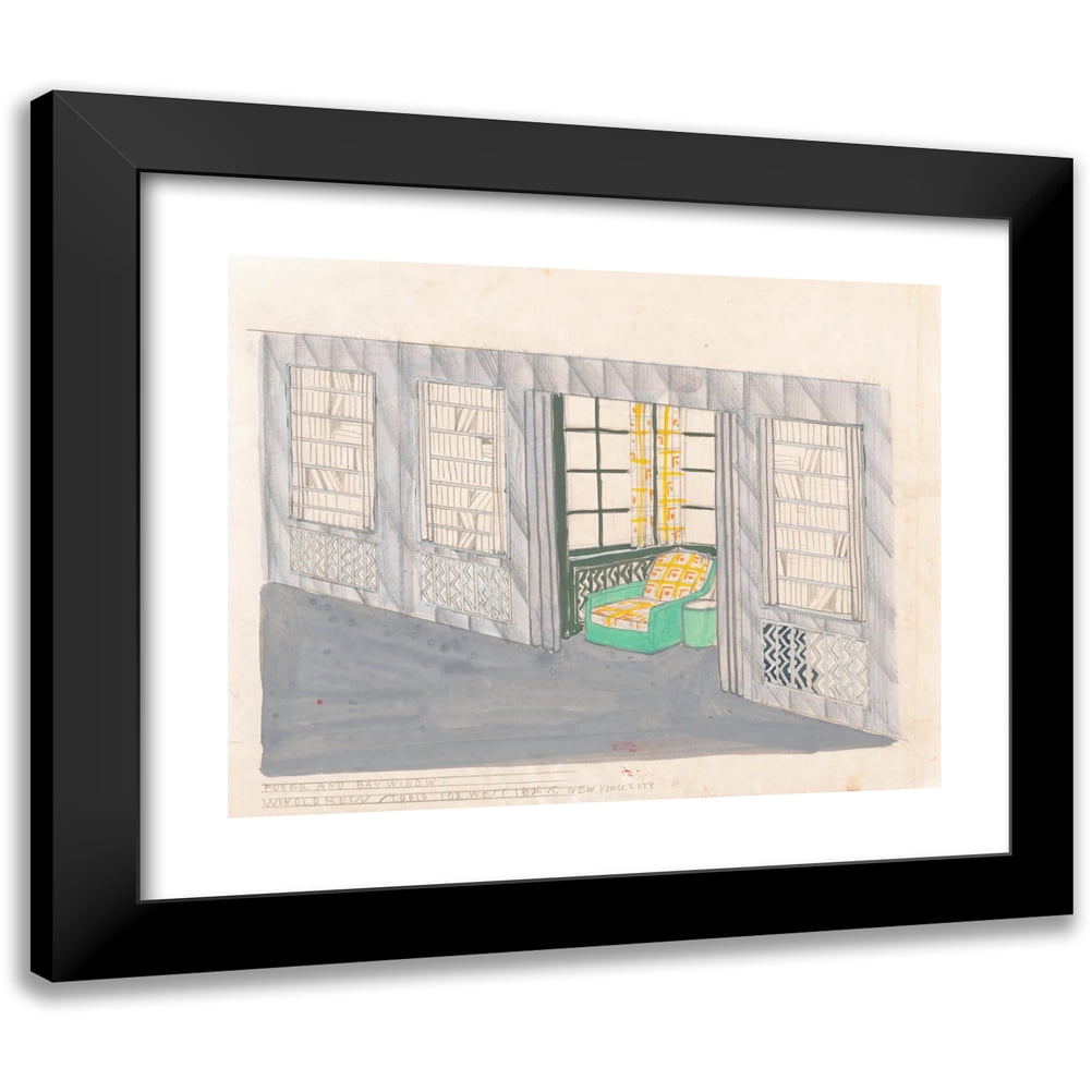 Winold Reiss 24x20 Black Modern Framed Museum Art Print Titled ...