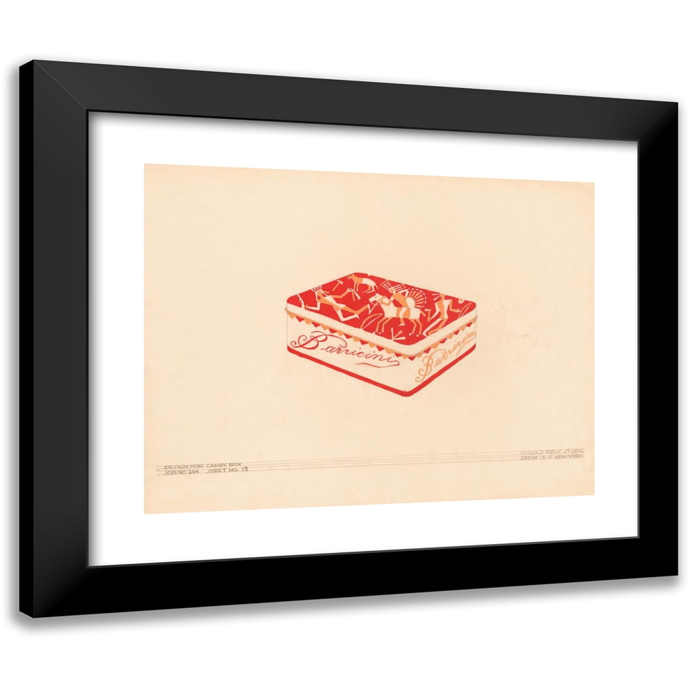 Winold Reiss 24x20 Black Modern Framed Museum Art Print Titled ...