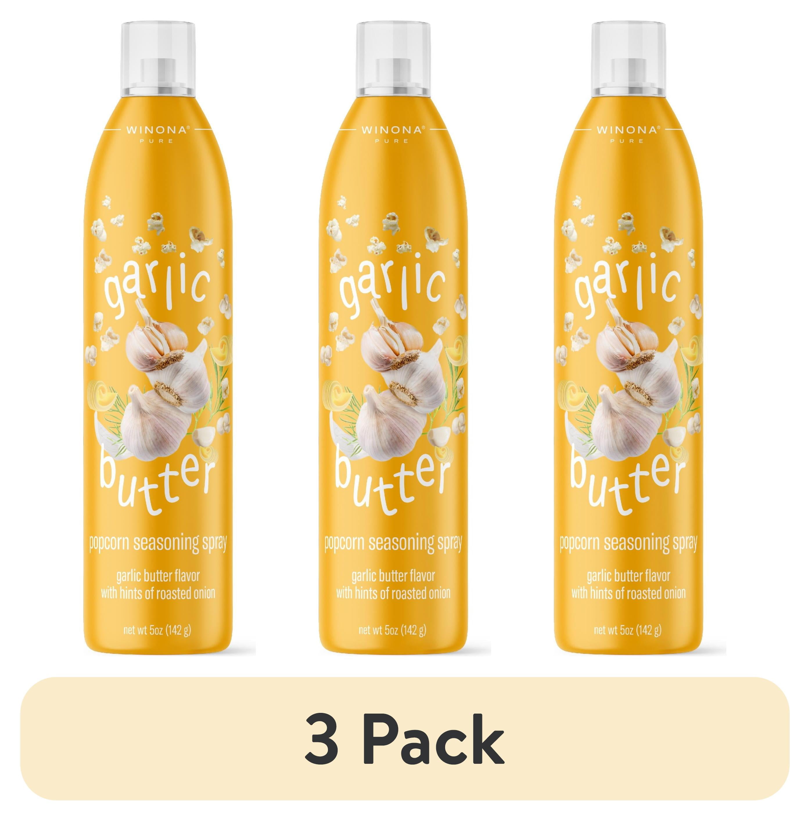(3 pack) Winona Pure Popcorn Seasoning Spray 5oz - Garlic Butter ...
