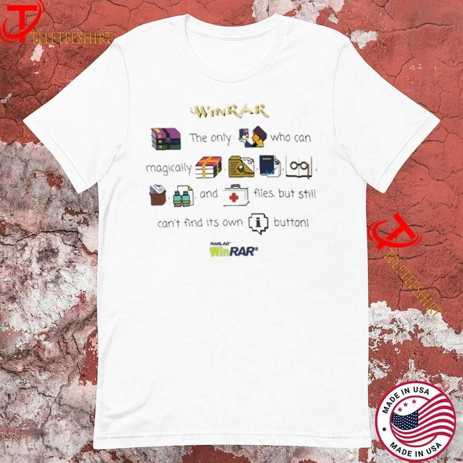 Winrar Rarlab Rebus T-shirts - Walmart.com