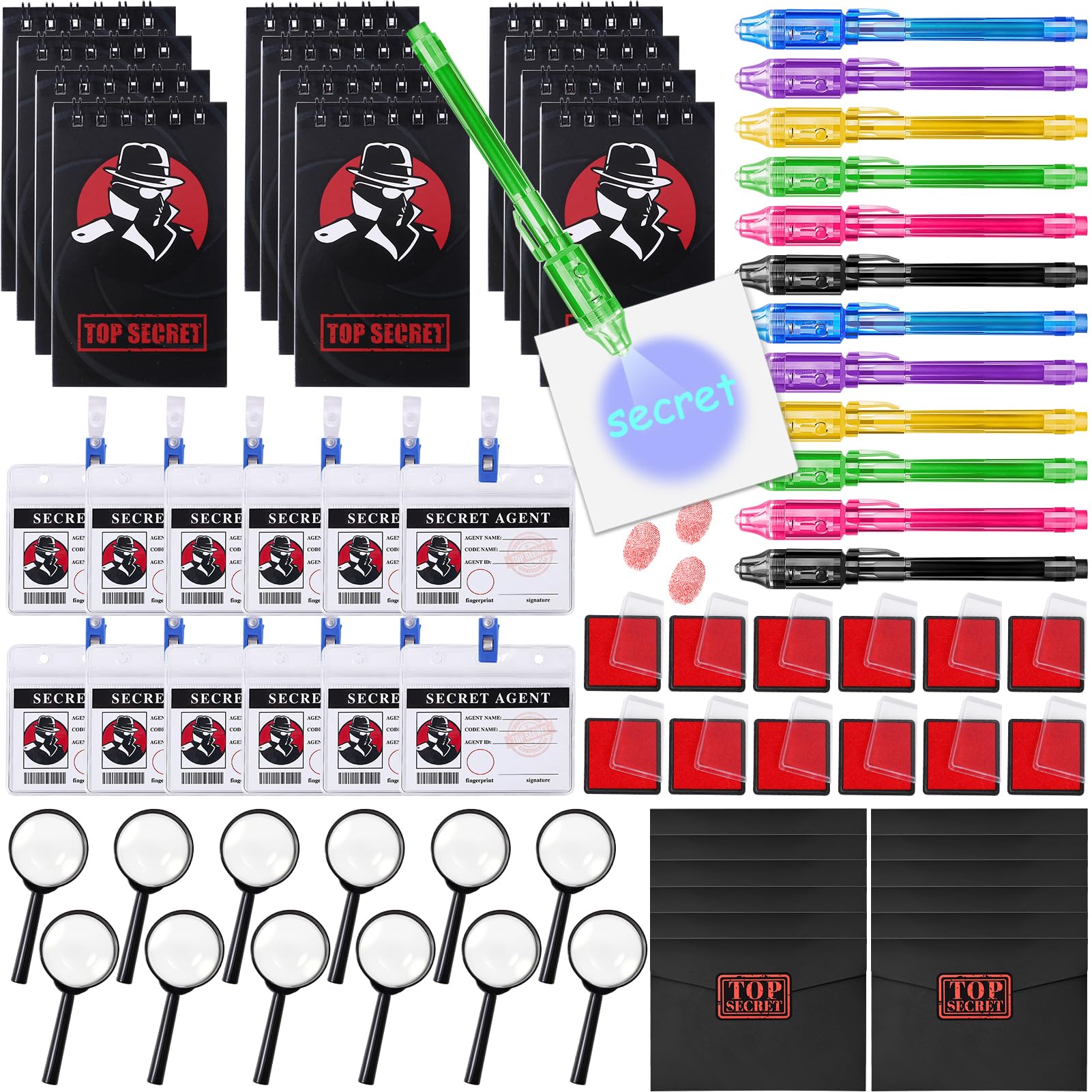 Winrayk 75Pcs DetectiveTRDN Party Favors Birthday Supplies Invisible ...