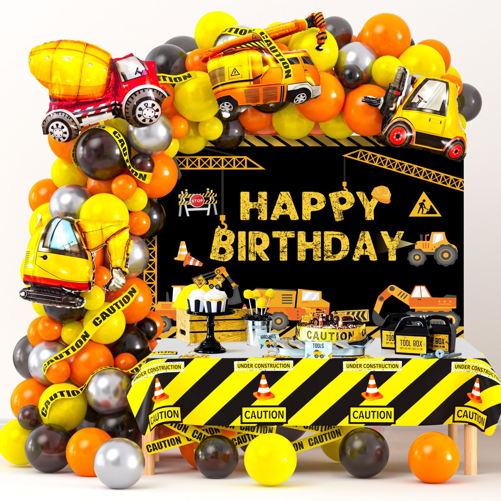 Winrayk Construction Party Decorations Birthday Supplies, Construction ...