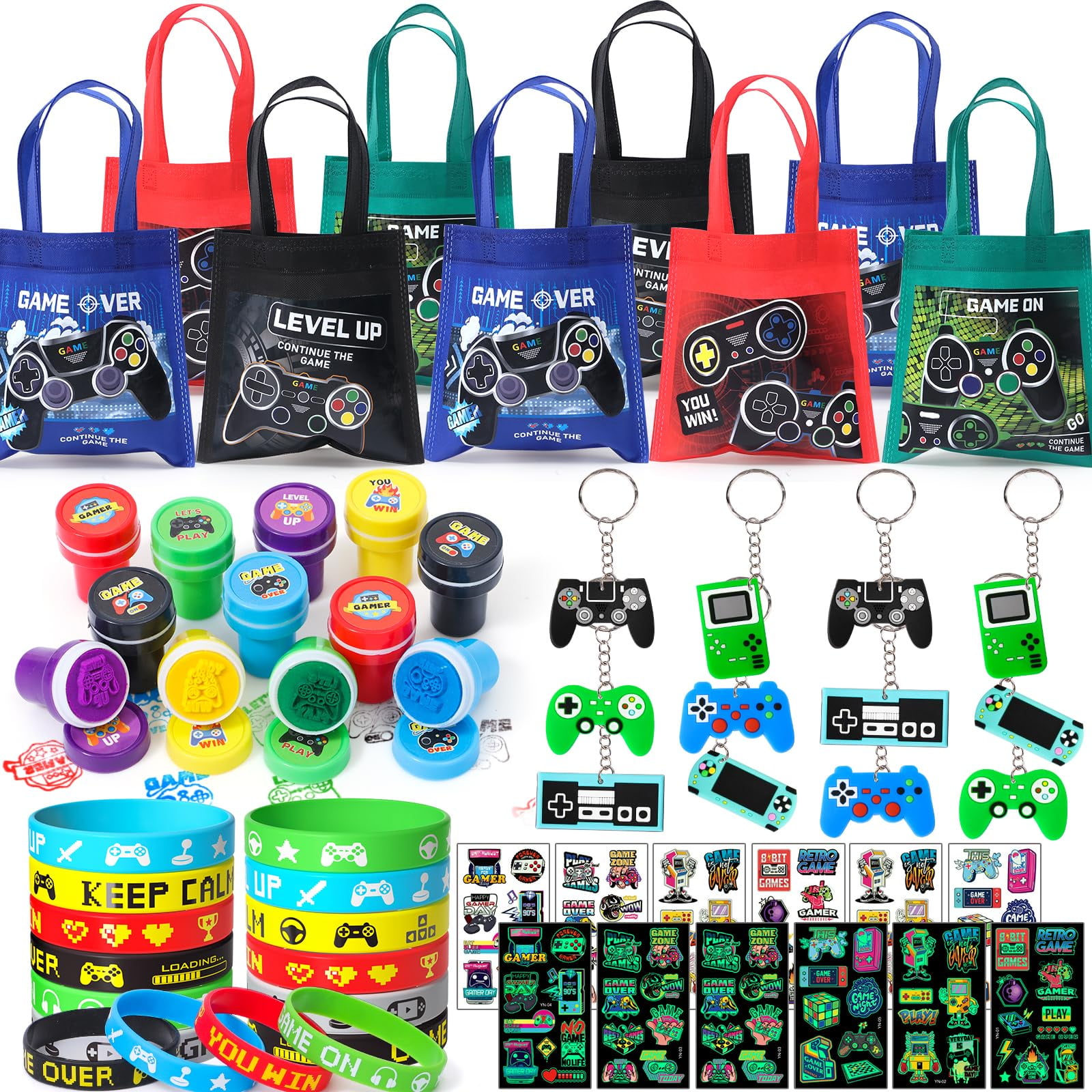 Winrayk Video GameUMRT Party Favors Birthday Supplies for Kids, Woven ...