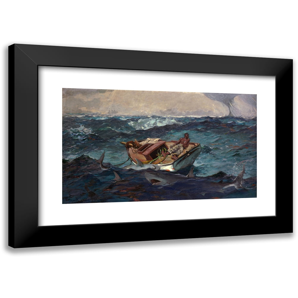Winslow Homer 14x10 Black Modern Framed Museum Art Print Titled - The ...