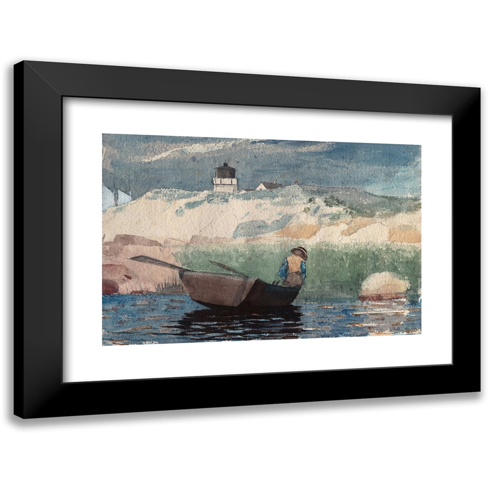 Winslow Homer 14x11 Black Modern Framed Museum Art Print Titled - Boy ...