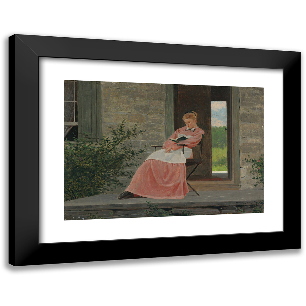 Winslow Homer 14x11 Black Modern Framed Museum Art Print Titled - Girl ...