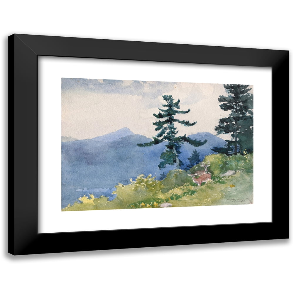 Winslow Homer 14x11 Black Modern Framed Museum Art Print Titled - North ...