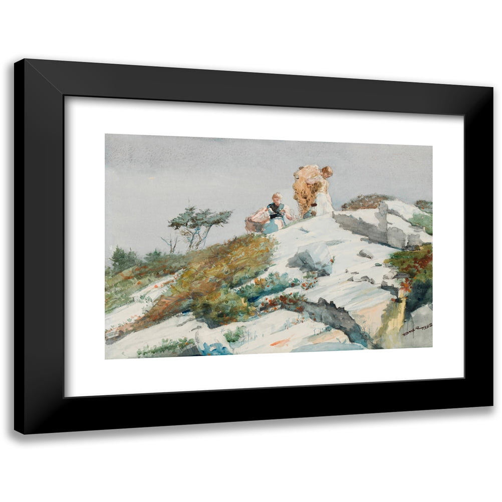 Winslow Homer 14x11 Black Modern Framed Museum Art Print Titled - Rough ...