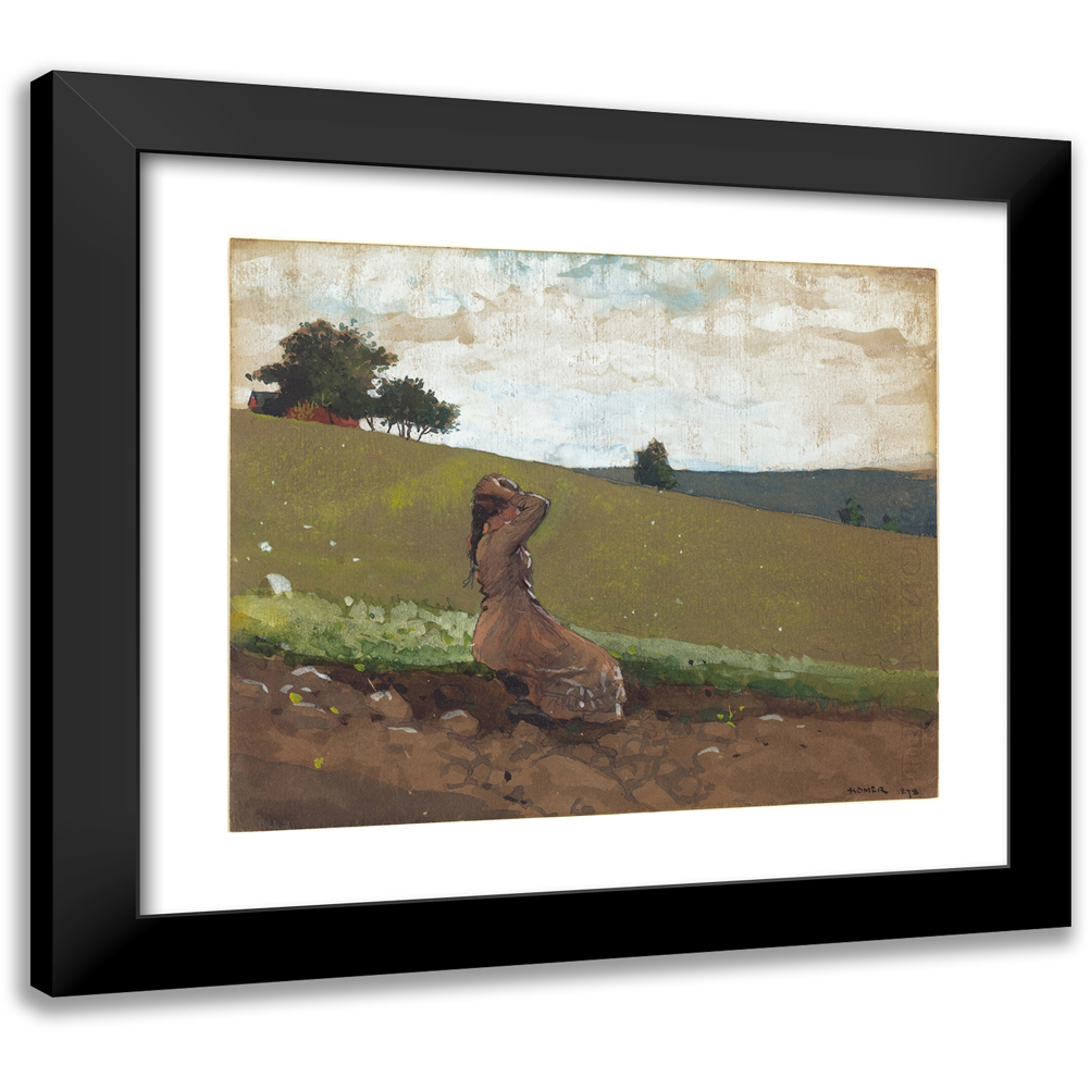 Winslow Homer 14x12 Black Modern Framed Museum Art Print Titled - The ...