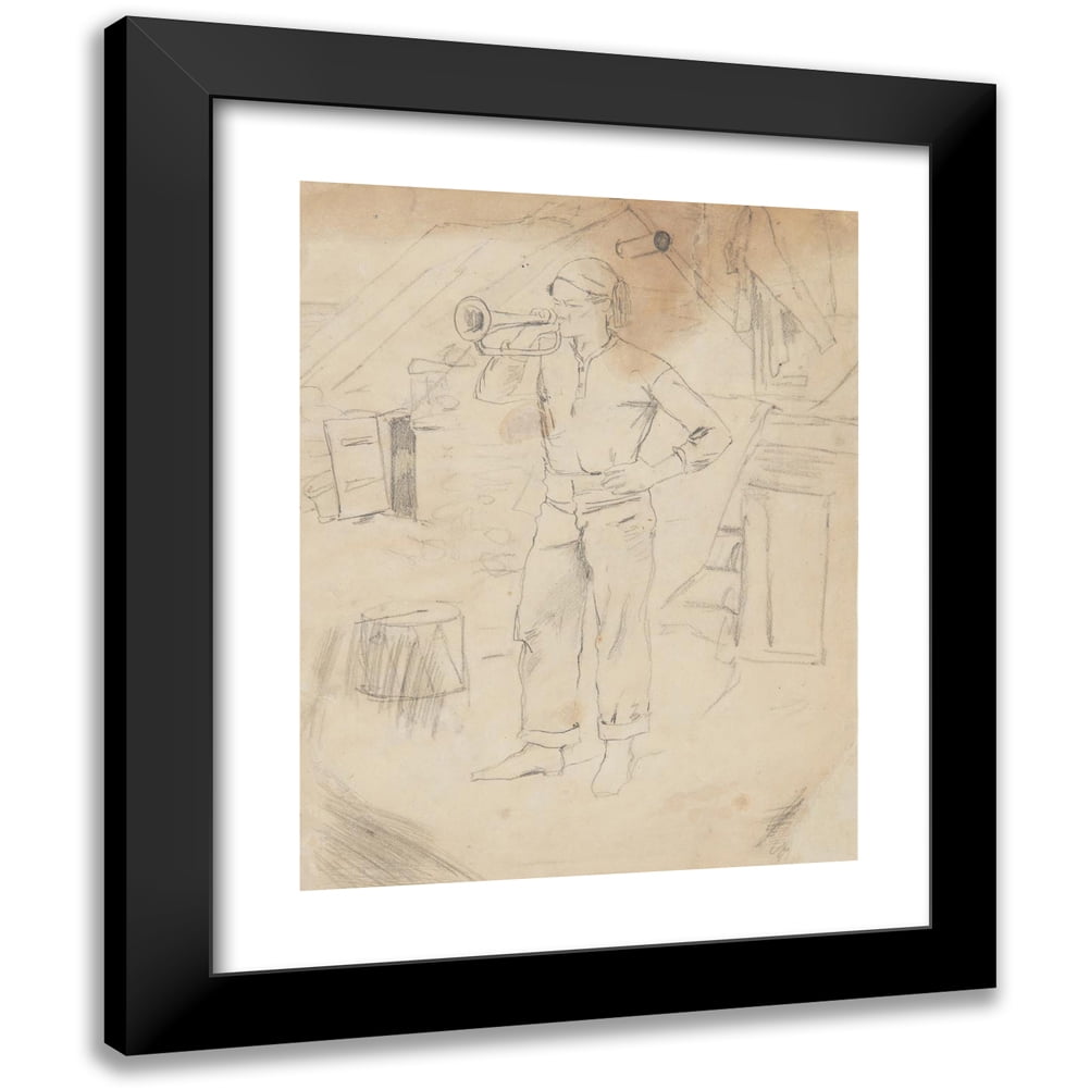 Winslow Homer 15x18 Black Modern Framed Museum Art Print Titled - Man ...