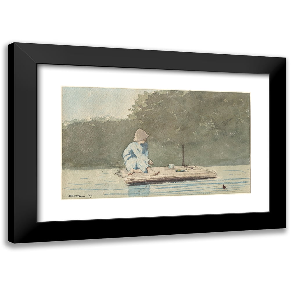 Winslow Homer 18x12 Black Modern Framed Museum Art Print Titled - Boy ...