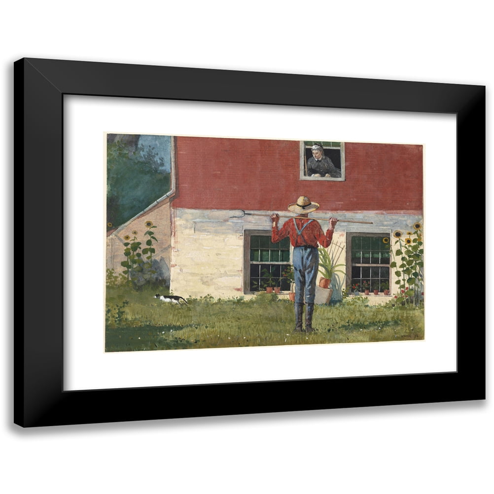 Winslow Homer 18x14 Black Modern Framed Museum Art Print Titled - In ...