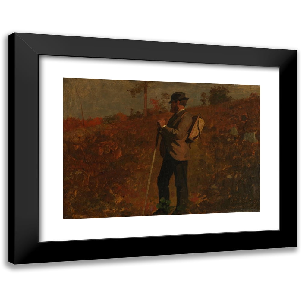Winslow Homer 18x14 Black Modern Framed Museum Art Print Titled - Man ...