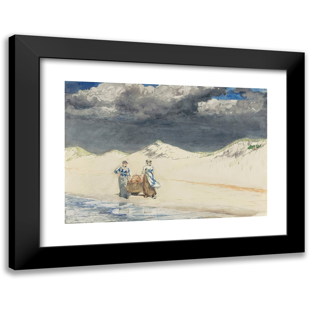 Winslow Homer 18x14 Black Modern Framed Museum Art Print Titled - Sand ...
