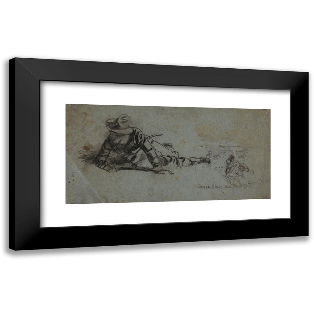 Winslow Homer 24x14 Black Modern Framed Museum Art Print Titled - Three ...