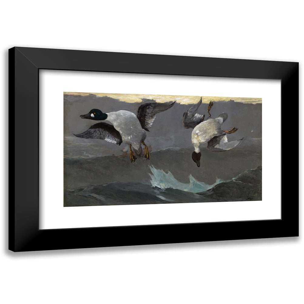 Winslow Homer 24x16 Black Modern Framed Museum Art Print Titled - Right ...