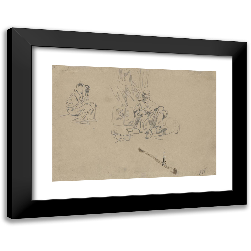 Winslow Homer 24x18 Black Modern Framed Museum Art Print Titled - Two ...