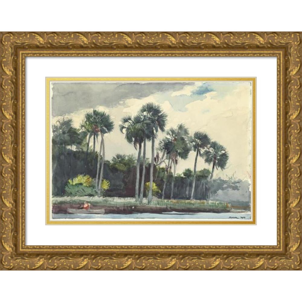 Winslow Homer 24x18 Gold Ornate Framed and Double Matted Museum Art ...