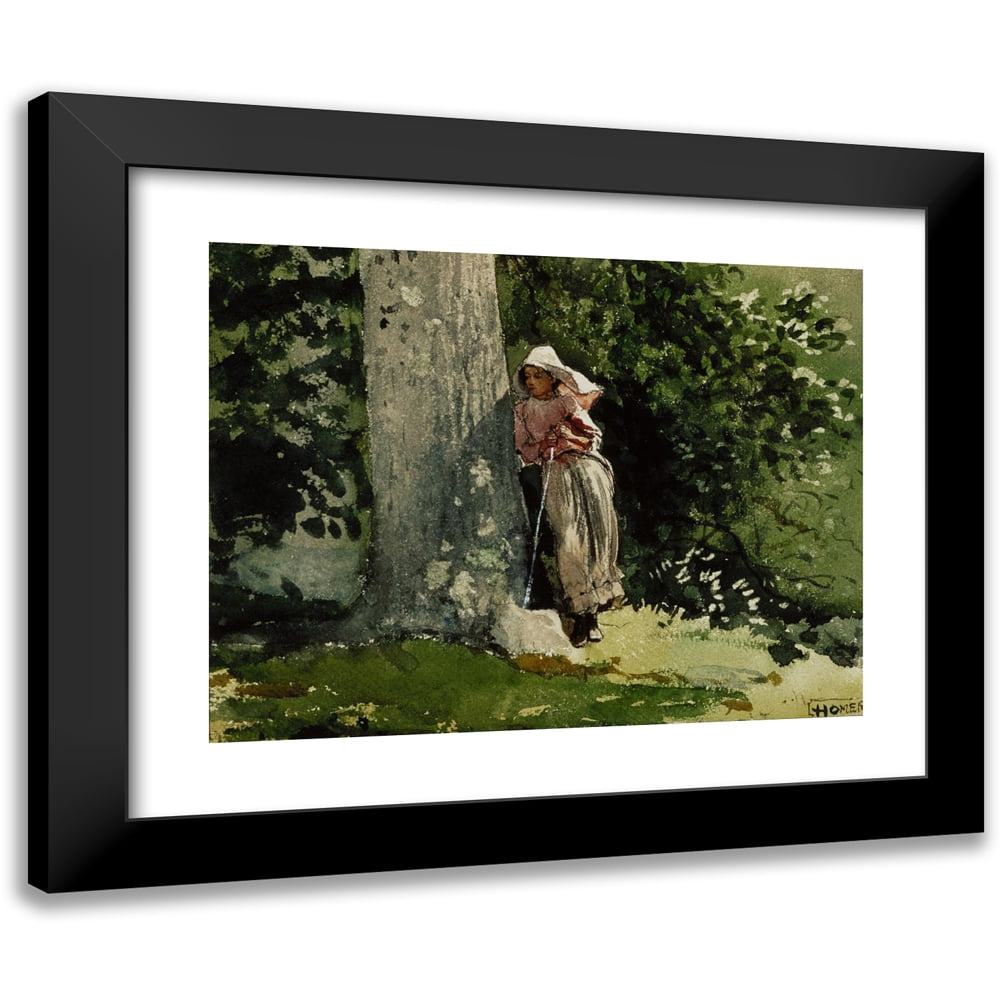 Winslow Homer 24x19 Black Modern Framed Museum Art Print Titled - Weary ...