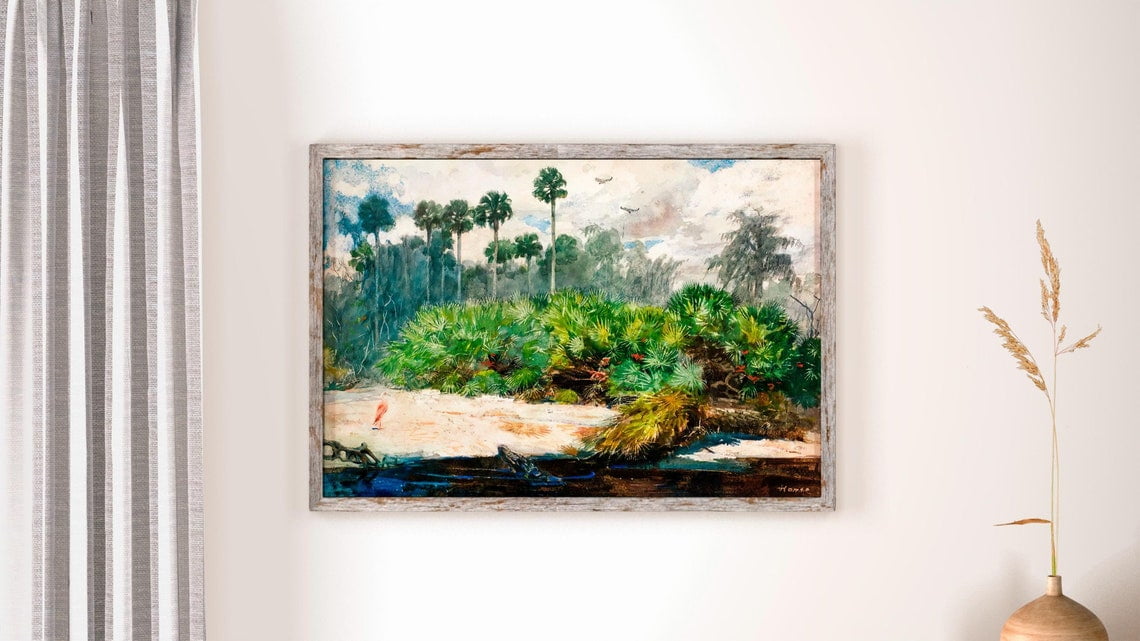 Winslow Homer - Florida Jungle. Landscape Nature, Jungle, Poster On ...