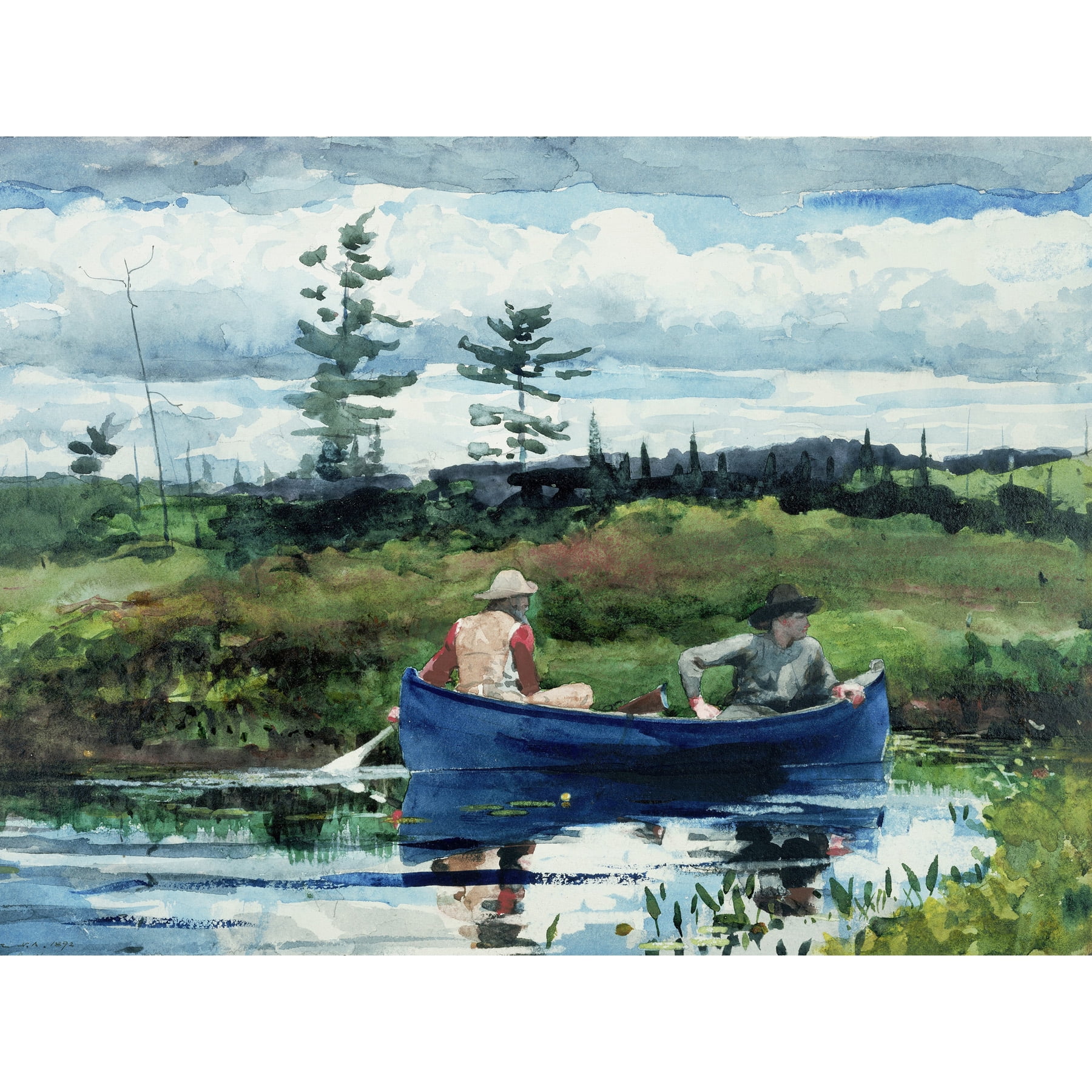 Winslow Homer The Blue Boat Extra Large Art Print Wall Mural Poster ...