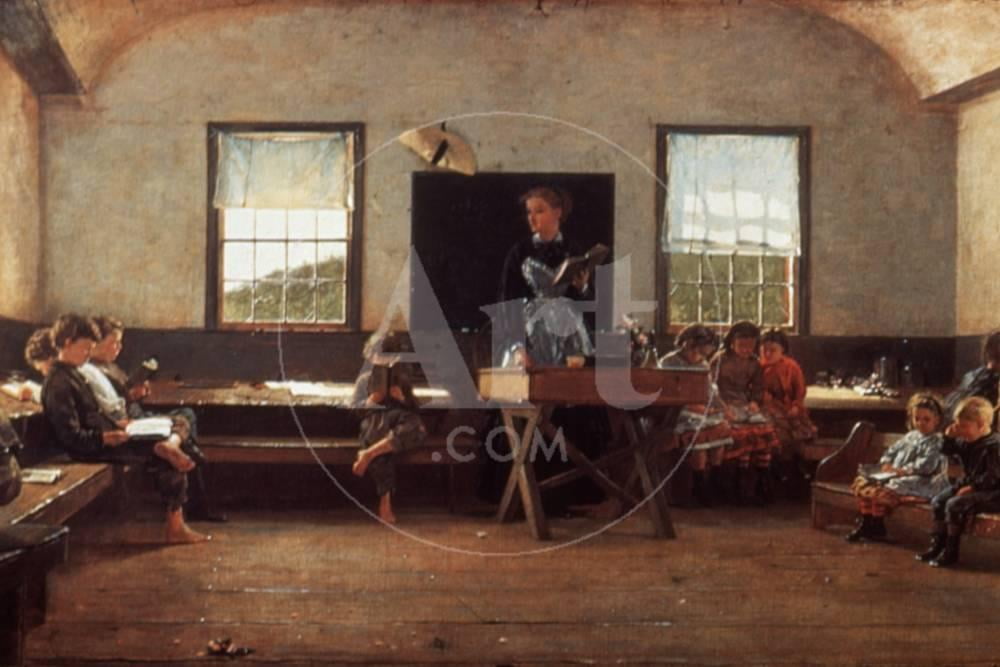 Winslow Homer the Country School, Figurative Unframed Photographic ...