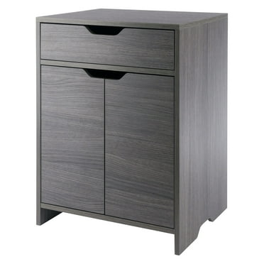 Reuben Cottage and Farmhouse White Finished 2-Drawer Wood Storage Cabinet - Walmart.com