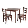 Winsome Groveland 3-Piece Square Casual Solid Wood Dining Set in ...