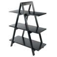 Winsome Wood Aaron 3-Tier A-Frame Shelf, Black Finish - Walmart.com