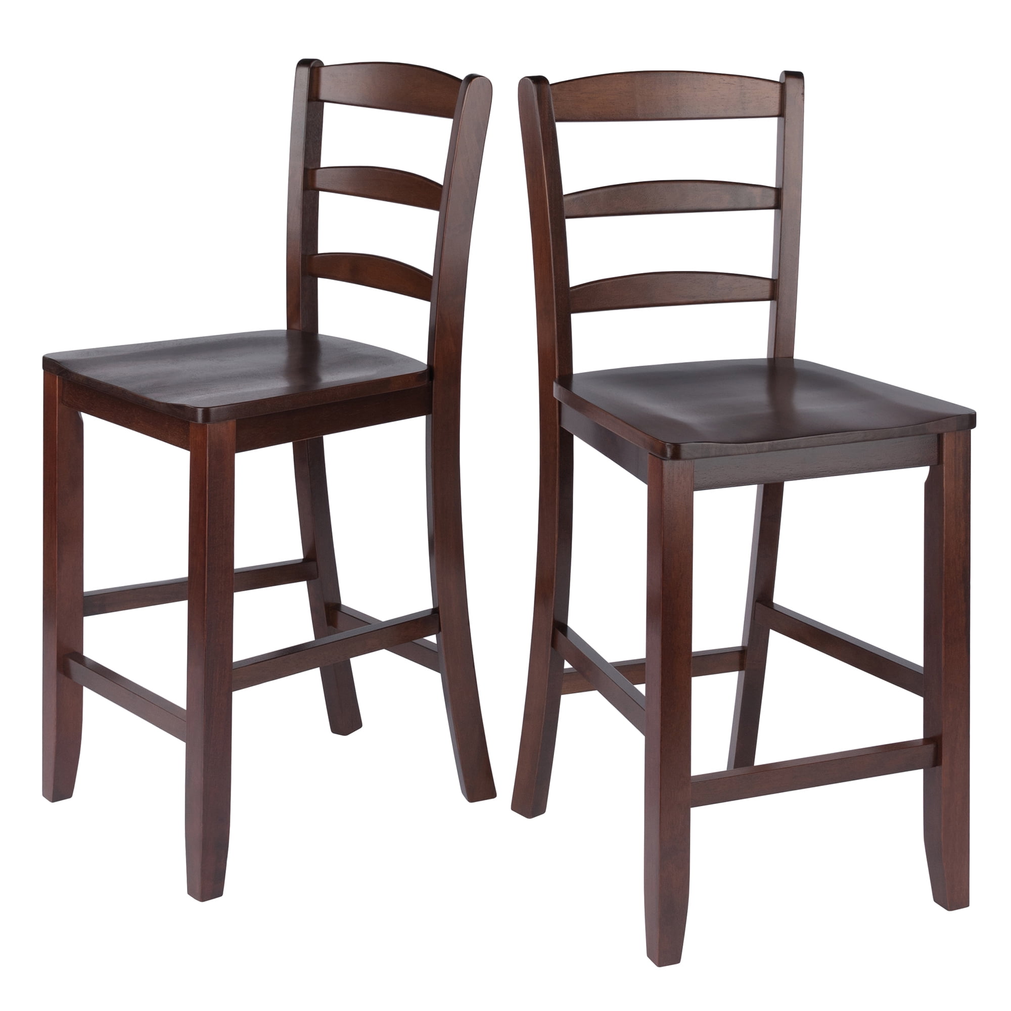 Winsome Wood Benjamin Wooden Kitchen Bar Counter Stools, Set of 2 ...