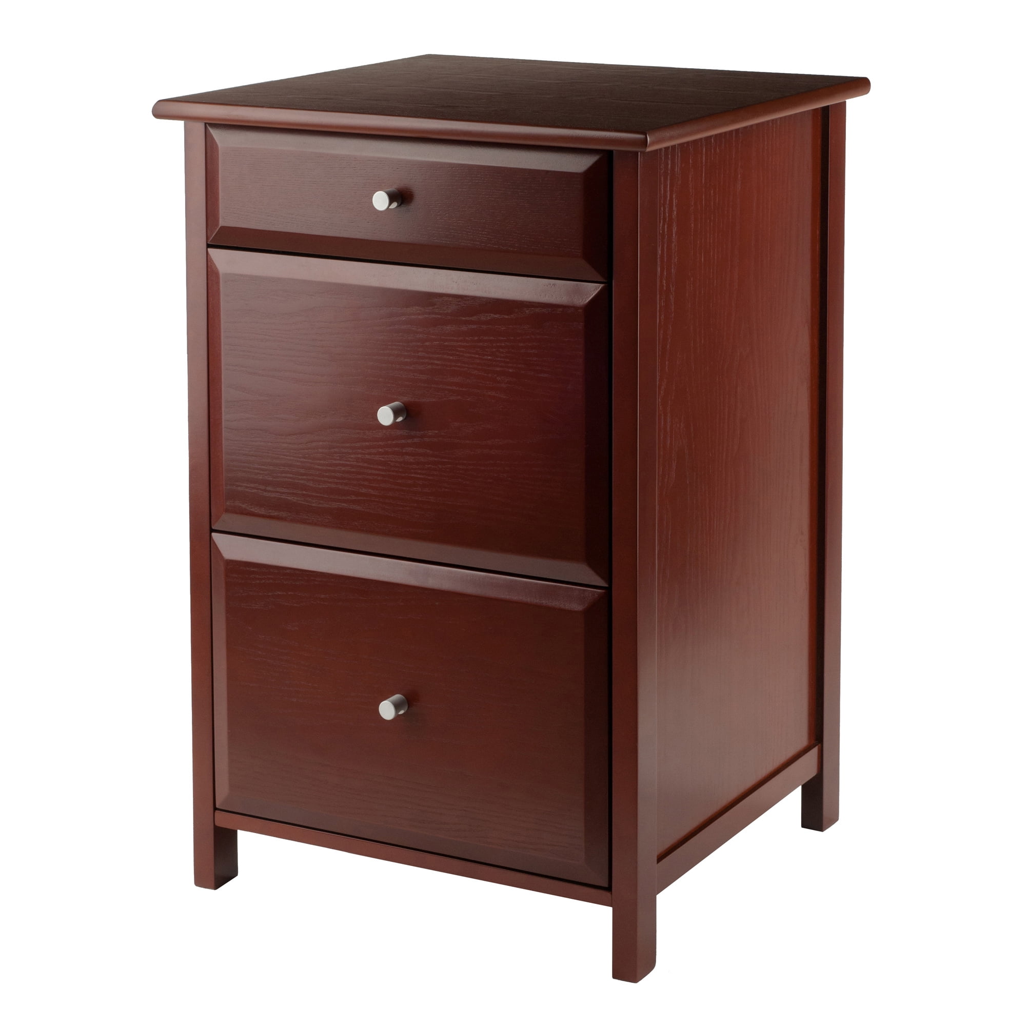 Winsome Wood Delta Home Office Walnut Finish File Cabinet with Storage ...