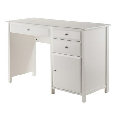 Winsome Wood Delta 3-Pc Home Office Desk Set, White Finish - Walmart.com