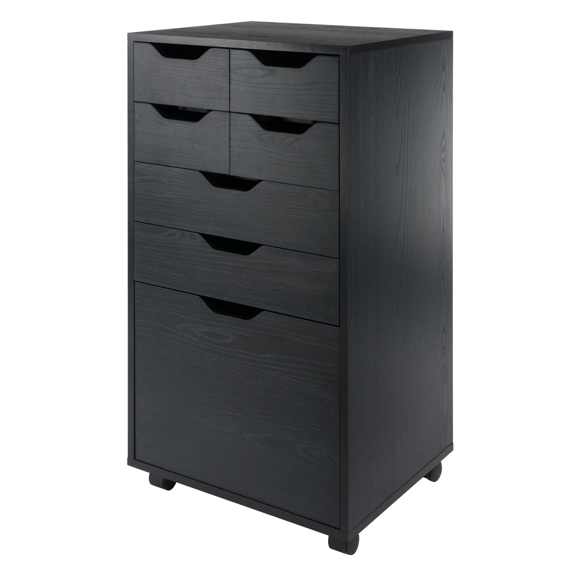 Winsome Halifax Bins & Drawers Multi-Storage Tall Mobile Cabinet 20719 ...