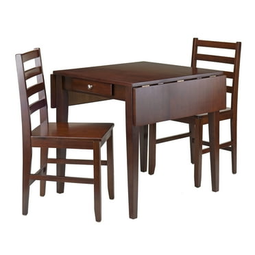 Winsome Wood Hamilton Double Drop Leaf Dining Table, Walnut Finish - Walmart.com