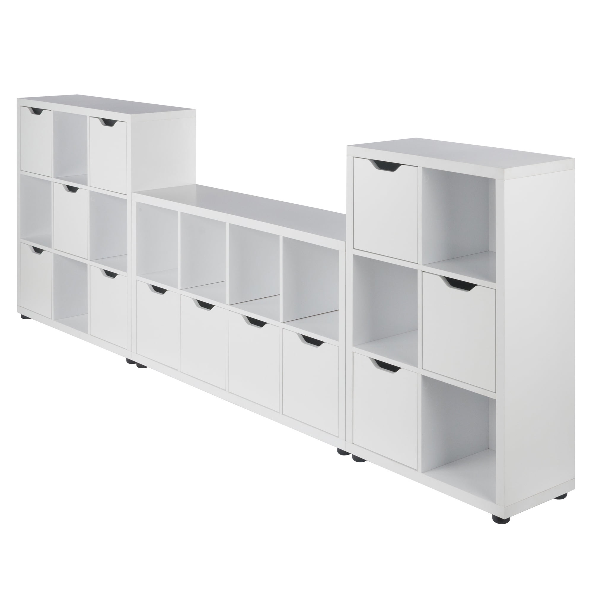 Winsome Julian 3-Pc Modular Storage Cabinet Set, White Finish - Walmart.com
