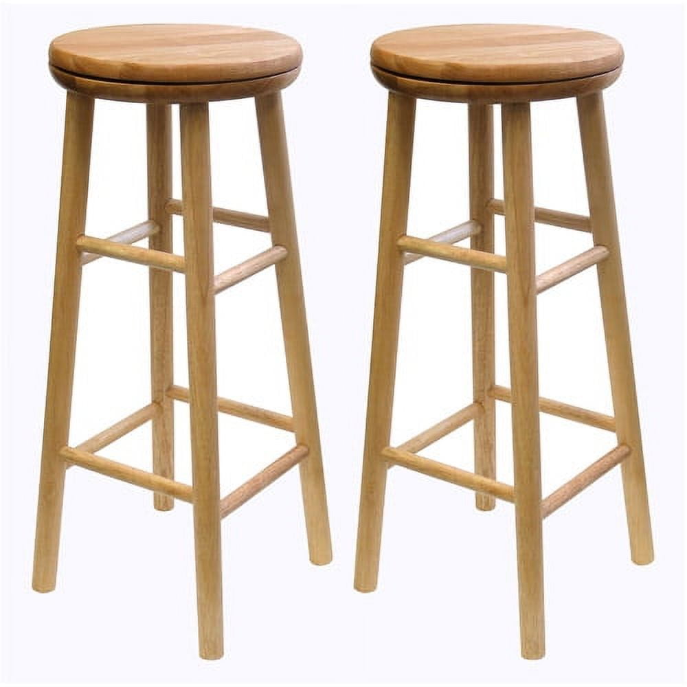 Winsome Wood Oakley 30" Swivel Seat Stools, 2PC, Multiple Finishes ...