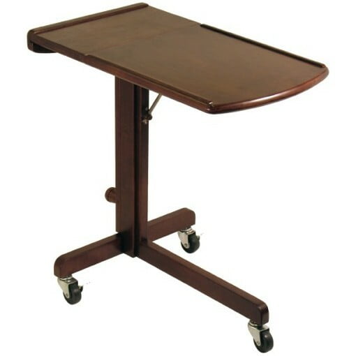 Winsome Olson Adjustable Laptable Cart, Walnut - Walmart.com