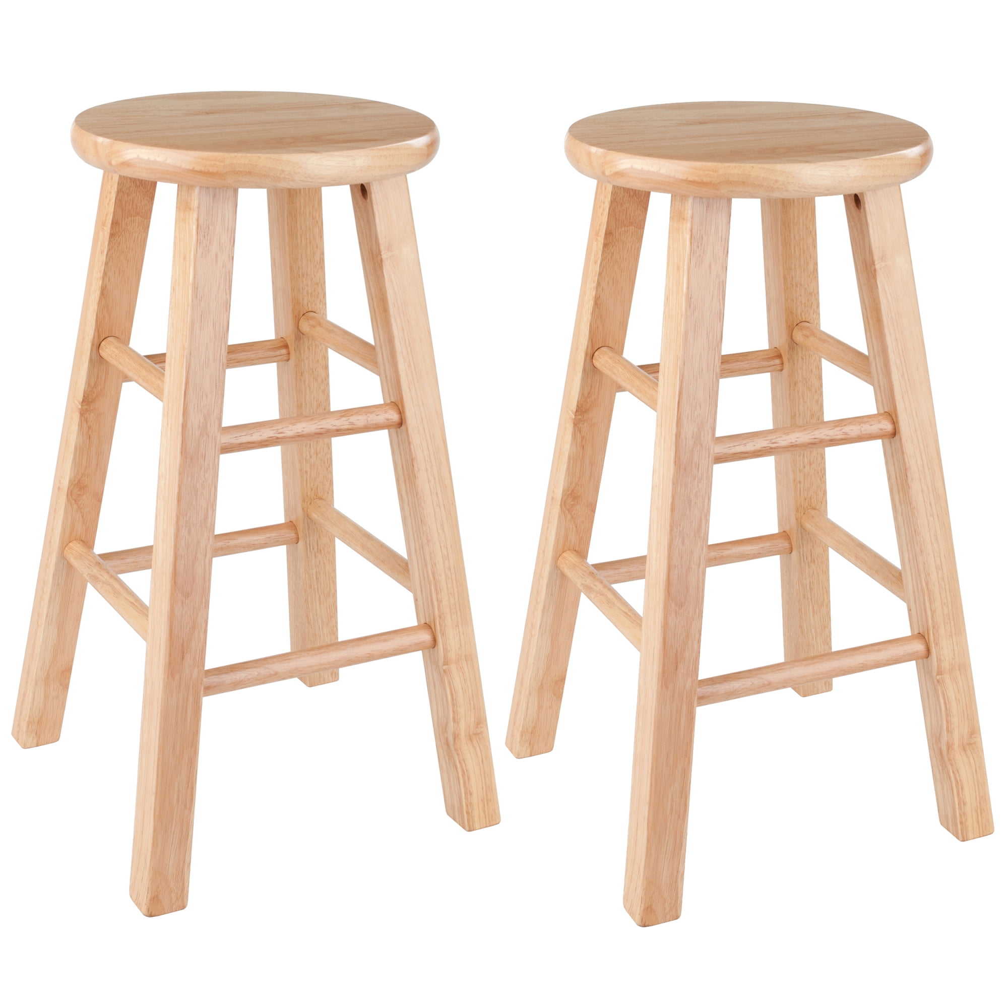 Winsome Wood Pacey 24" Counter Stools, Set of 2, Natural - Walmart.com