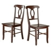 Sunset Trading Andrews 17.5" Dining Chairs in Chestnut Brown Wood (Set ...