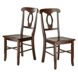 Winsome Wood 2-Pc Key Hole Back Dining Chair Set, Kitchen Wooden ...