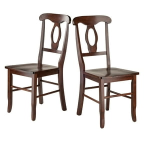 Winsome Benjamin Ladder-Back Chairs, 2-PC Set, Walnut Finish - Walmart.com