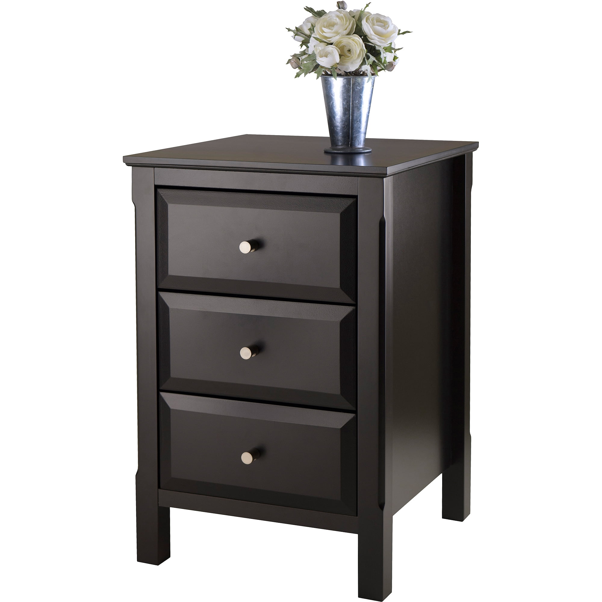 Winsome Wood Timmy Bedroom Nightstand with Storage Drawers, Assembly ...