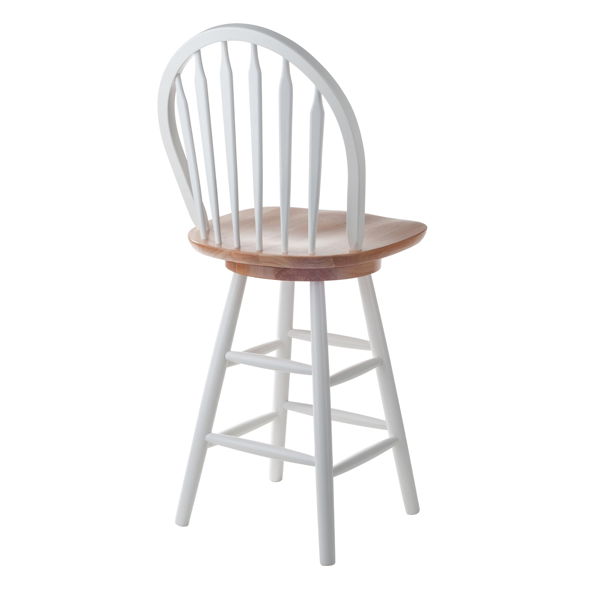 Winsome Wood Wagner Arrow-back Swivel Seat Counter Stool, Natural ...
